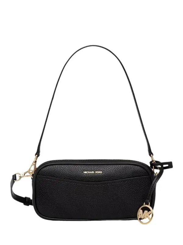 Michael Kors Logo Plaque Shoulder Bag - Black