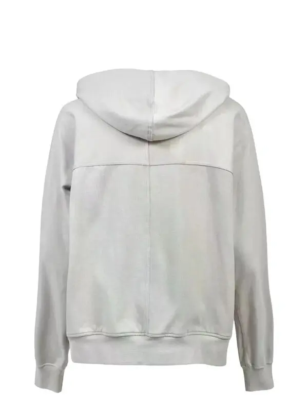 Rick Owens Zip-up Drawstring Hoodie - Grey