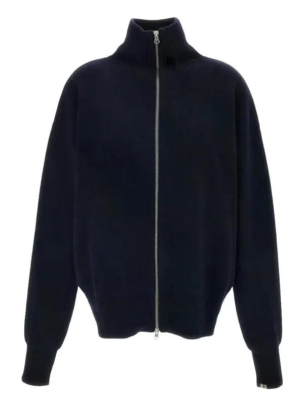 Extreme Cashmere Zip-up High-neck Cardigan - Blue