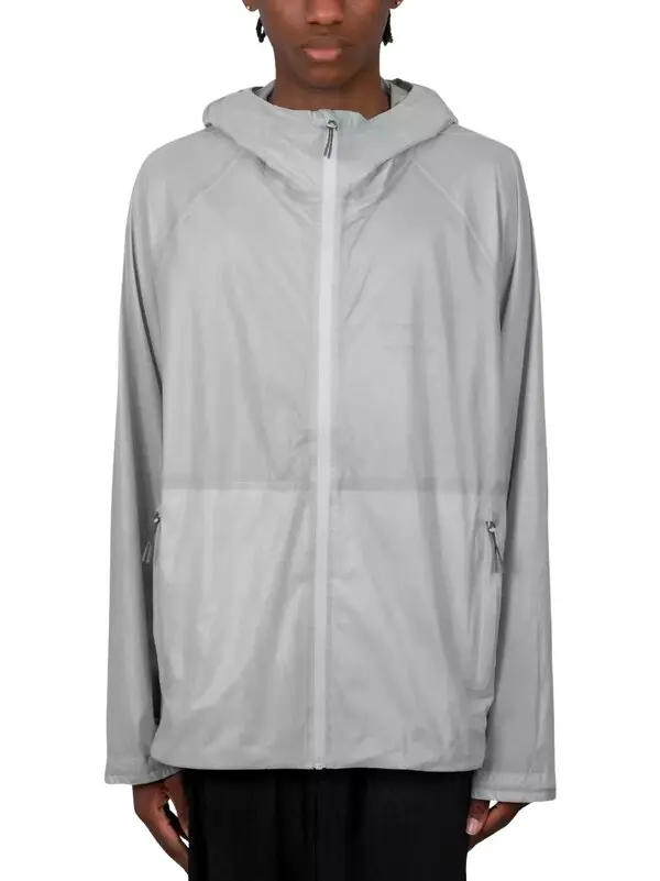 OPTIMISTIC RUNNERS Packable Hooded Jacket - Grey