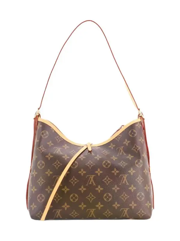 LOUIS VUITTON Carryall Monogram Canvas Pm Hobo Bag - Brown
