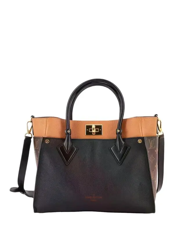 LOUIS VUITTON On My Side Mm Tote Bag In Monogram Canvas And Leather - Black