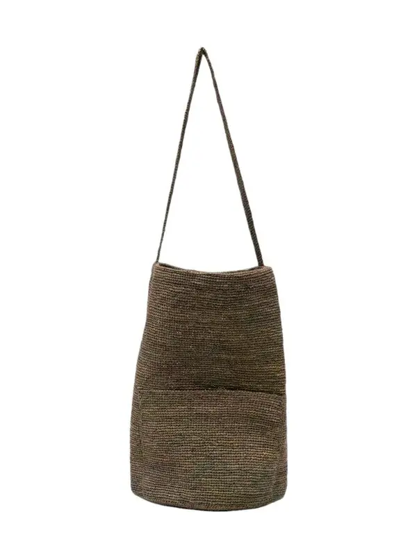 SOPHIE DIGARD Woven Shoulder Bag - Green