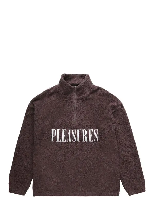 PLEASURES Searching Quarter Zip Fleece - Purple