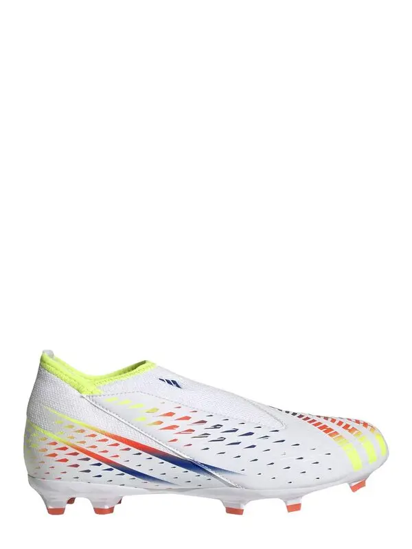 Adidas Predator Edge.3 Laceless Fg J Football Boots - White