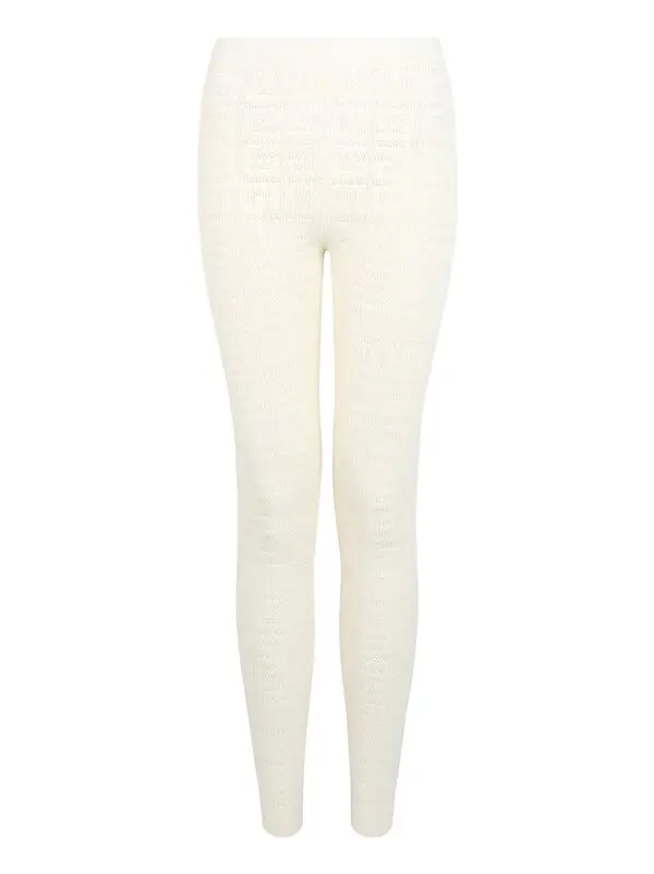 Givenchy 4g Mesh Monogram Stretch Leggings 'off - White