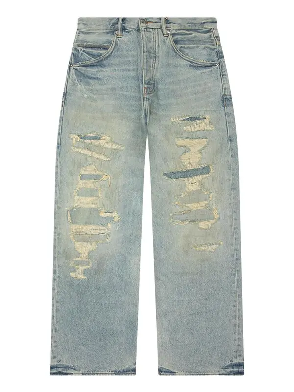 PURPLE BRAND Destroy Repair Jeans - Blue