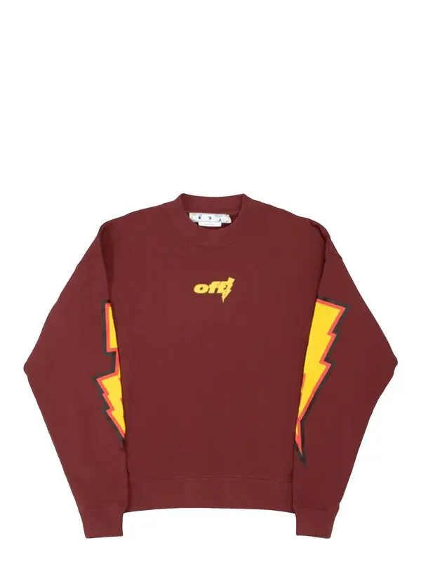 Off-White Thunder Stable Skate Crewneck - Red