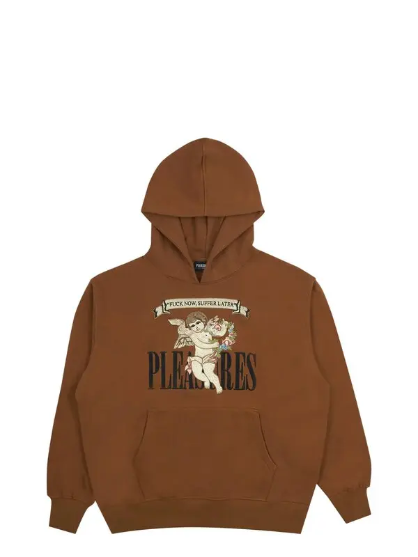 PLEASURES Suffering Hoodie 'rust - Brown