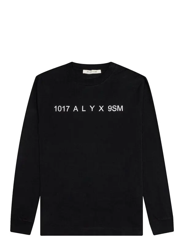 1017 Alyx 9sm Long Sleeve Logo T-shirt - Black