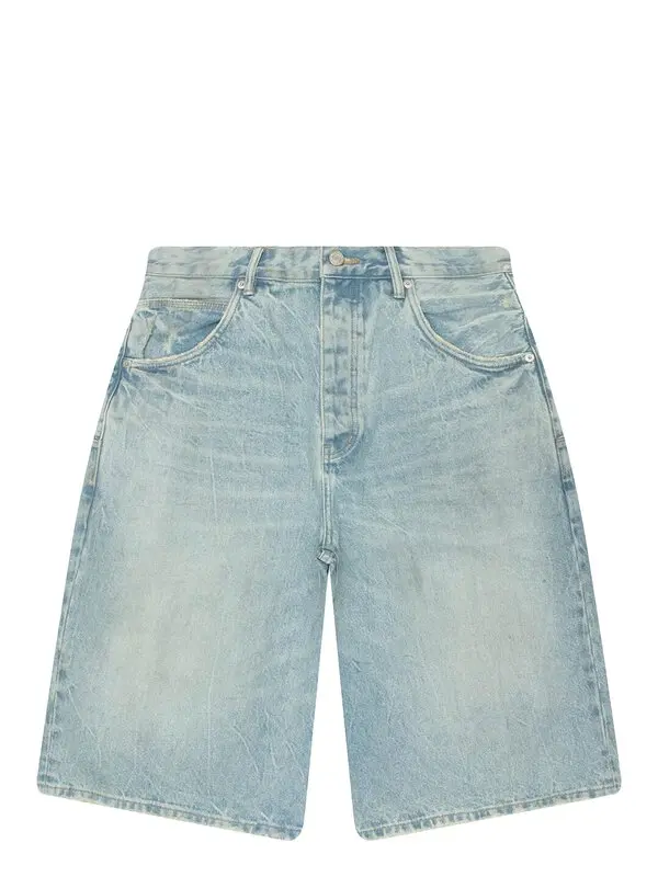PURPLE BRAND Vintage Wash Denim Shorts - Blue