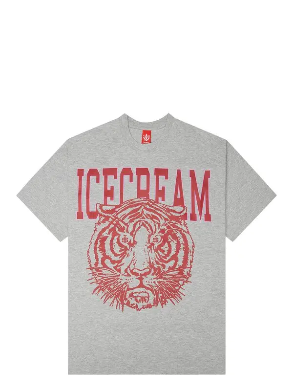 ICECREAM Tiger Dolla Graphic T-shirt - Grey