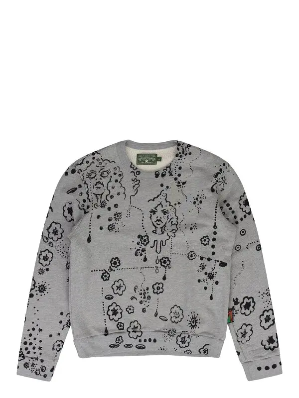 DENIM TEARS Crewneck Sweatshirt - Grey