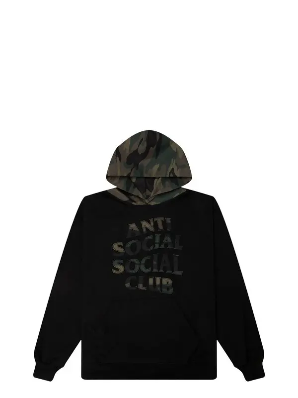 ANTI SOCIAL SOCIAL CLUB Applique Hoodie - Black