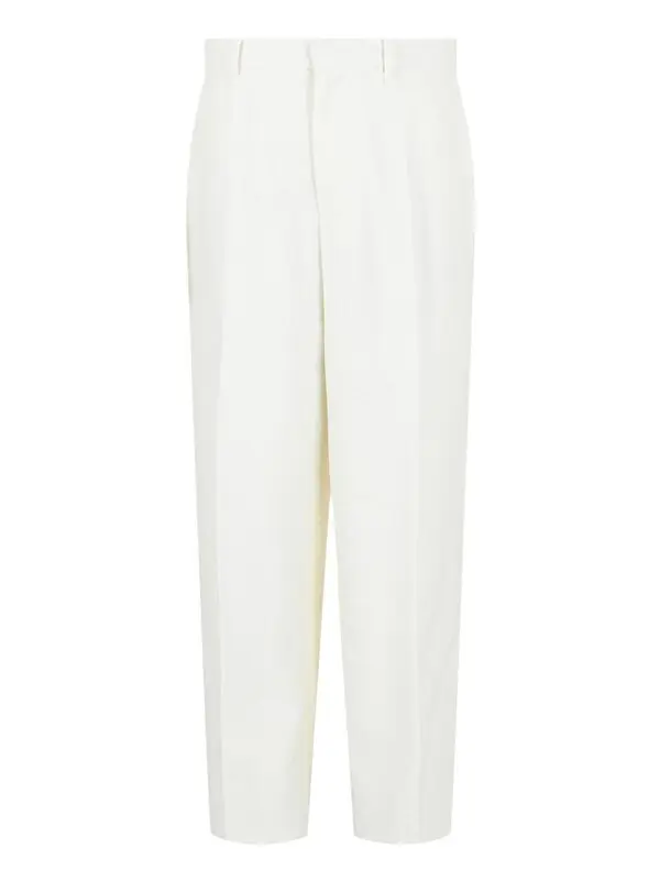 Givenchy Extra Wide Leg Trousers - White
