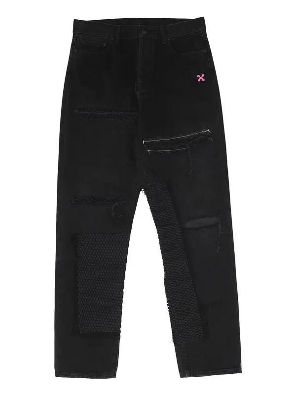 Off-White Ev Bravado Baggy Jeans - Black