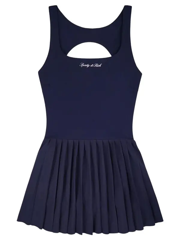SPORTY & RICH Signature Logo Court Dress - Blue