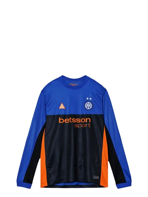 Nike X Inter Milan Dri-fit Long-sleeve Replica Jersey - Blue
