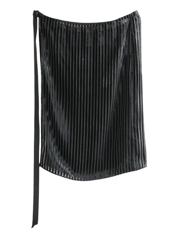 ANN DEMEULEMEESTER Gerhard Knee Length Apron - Black