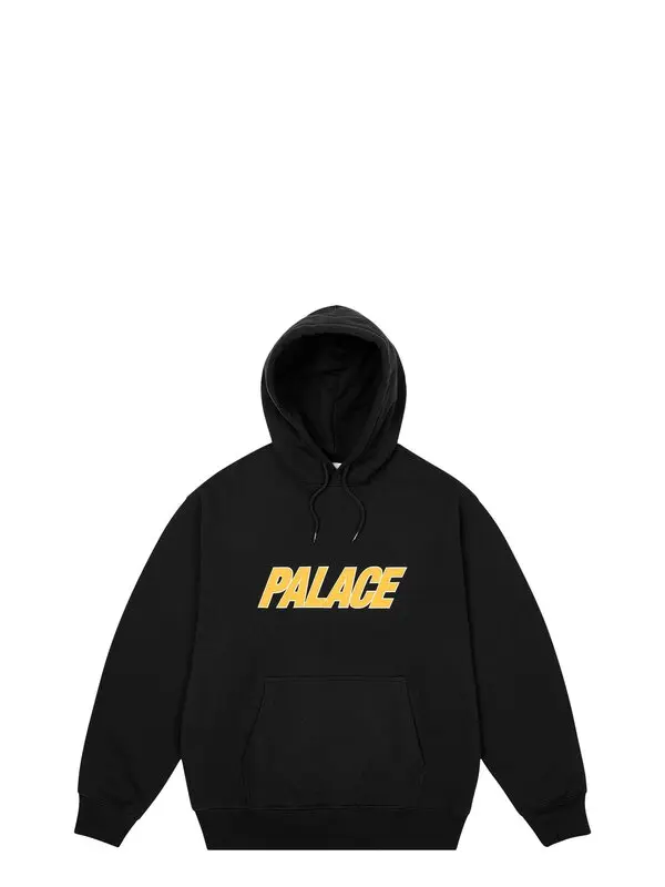 PALACE Duo Logo Hooded Sweatshirt - Black