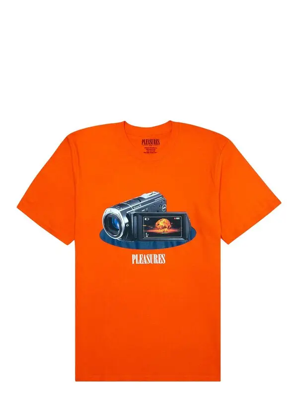 PLEASURES Recording T-shirt - Orange