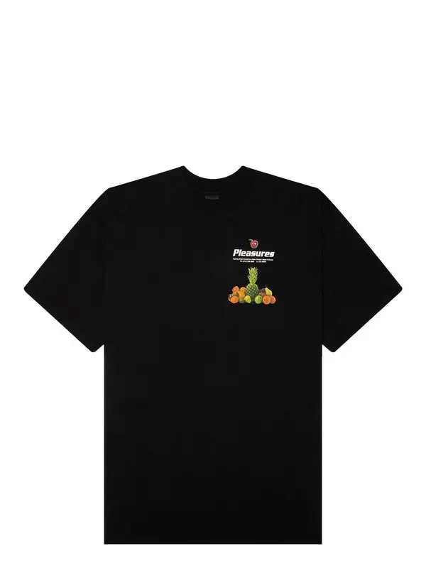 PLEASURES Fruit Graphic T-shirt - Black