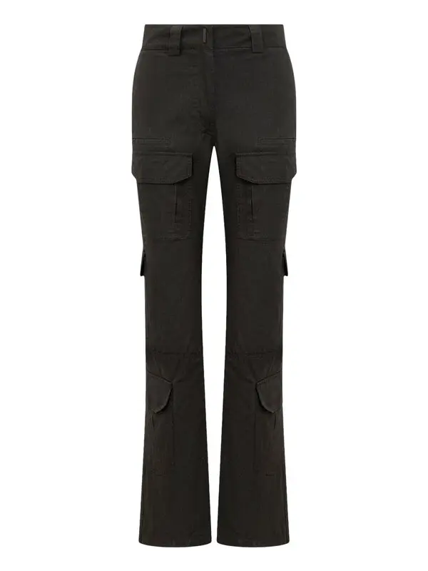Givenchy Boot Cut Cargo Pants - Black