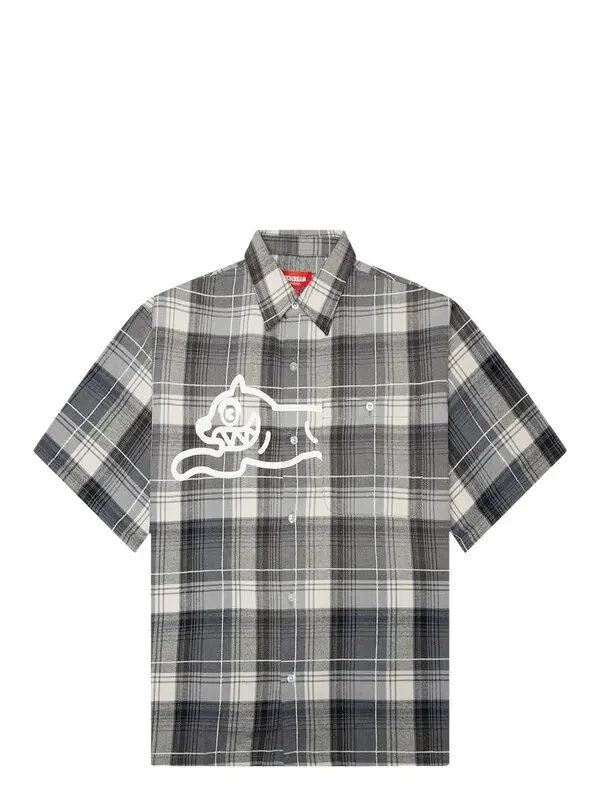 ICECREAM Woven Plaid Shirt - Black