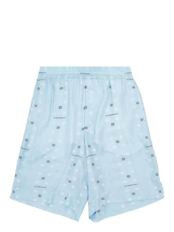 Givenchy Elastic Waistband Shorts - Blue