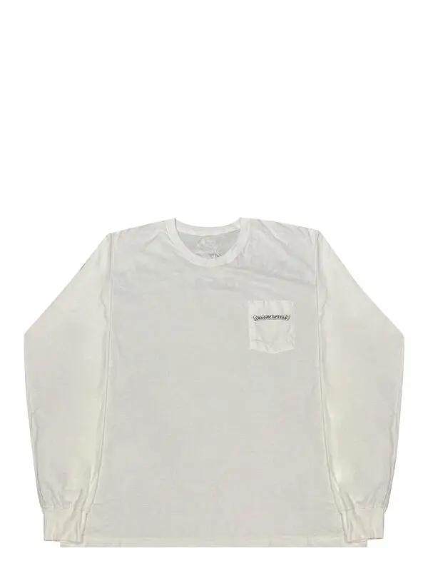 Chrome Hearts Scroll Logo Pocket Long-sleeve - White