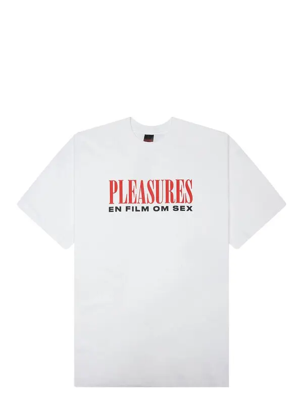 PLEASURES On Film" Graphic T-shirt - White