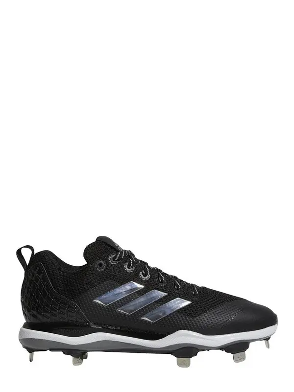 Adidas Power Alley 5 Silver Cleats - Black