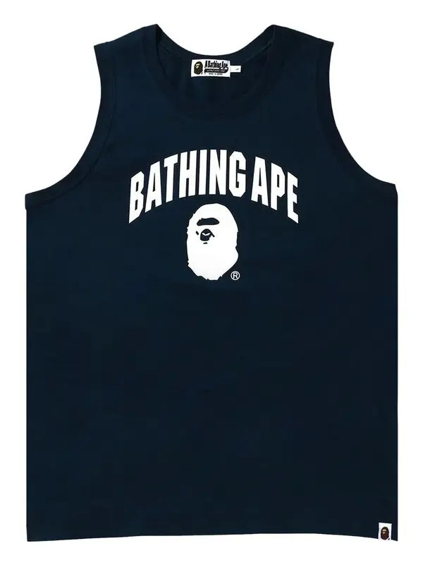 A BATHING APE Graphic Tank Top - Blue
