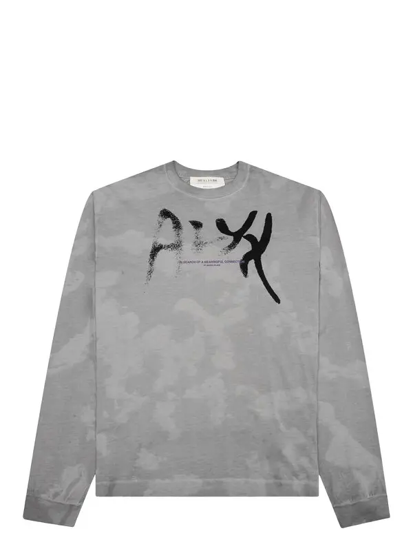 1017 Alyx 9sm Meaning Connection Treated Long-sleeve Tee - Grey