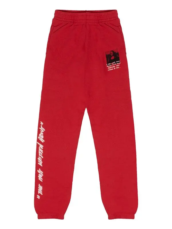 Off-White Monalisa Sweat Pant - Red