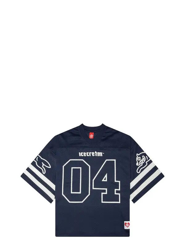 ICECREAM Eclipse' Short Sleeve Knit Jersey - Blue