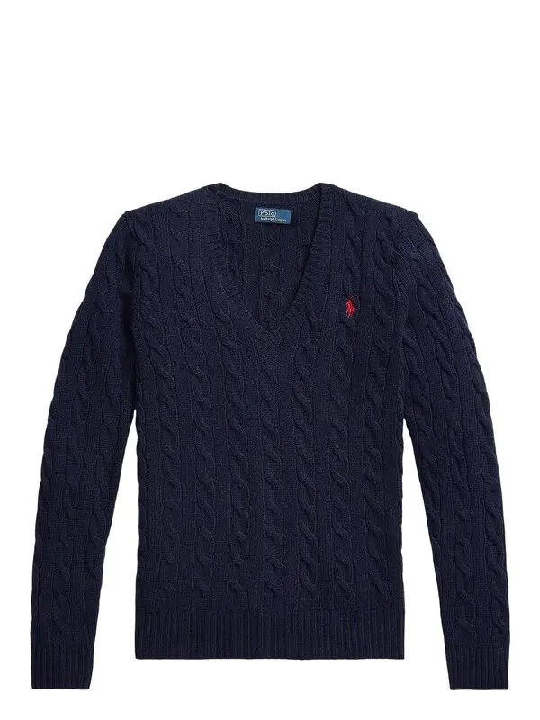 Polo Ralph Lauren Kimberly Cable Knit Long-sleeve Pullover - Blue