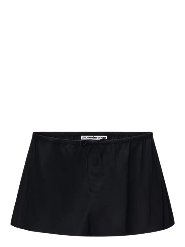 Alexander Wang Mid-rise Pleated Short - Black