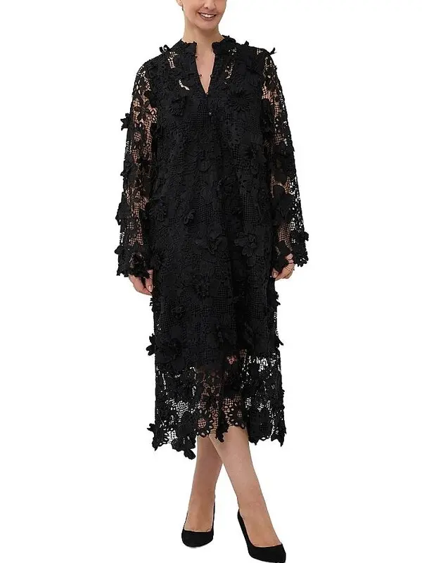 MARIELLE STOKKELAAR Estelle Lace Maxi Dress - Black