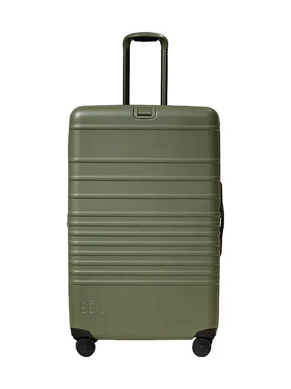 BEIS The Large Check In Roller Luggage - Olive