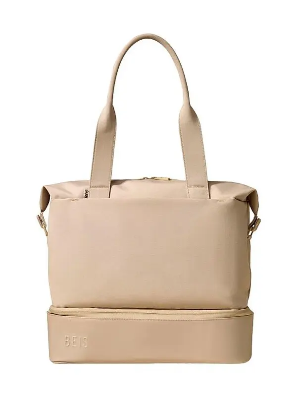 BEIS The Mini Weekender Bag - Beige