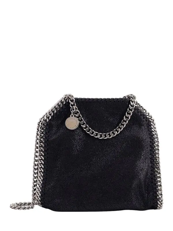Stella McCartney Falabella Tiny Shaggy Deer Bag - Black