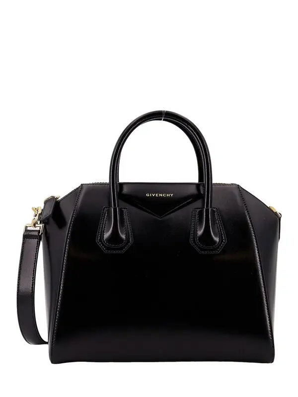 Givenchy Antigona Small Leather Top Handle Bag - Black
