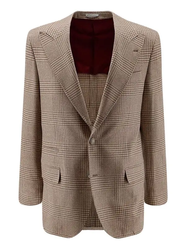 Brunello Cucinelli Singlebreasted Wool And Cashmere Blazer - Beige
