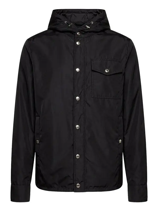 Moncler Recycled Nylon Hooded Jacket - Black