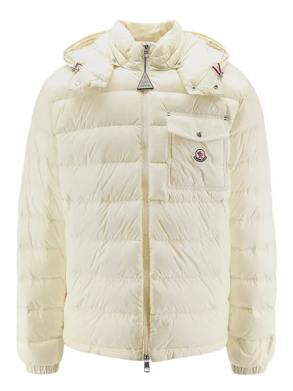 Moncler Verith Down Jacket With Removable Hood - White