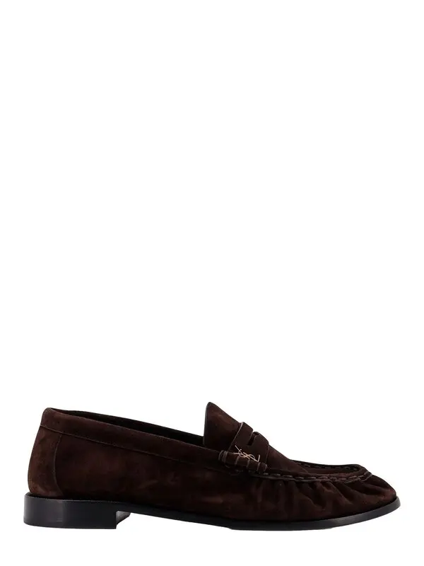 Saint Laurent Le Loafer 15 Suede - Brown