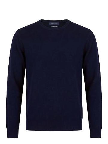 DANIELE FIESOLI Wool And Cashmere Crewneck Sweater - Midnight Blue