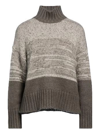 Alpha Studio Turtleneck Polyamide Acrylic Wool Viscose Sweater - Green