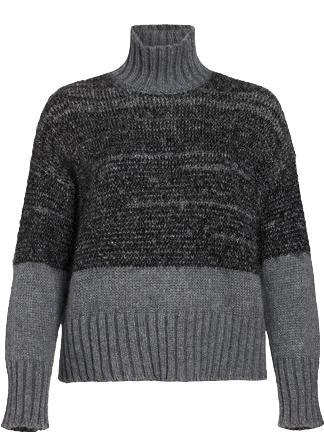 Alpha Studio Turtleneck Sweater - Grey